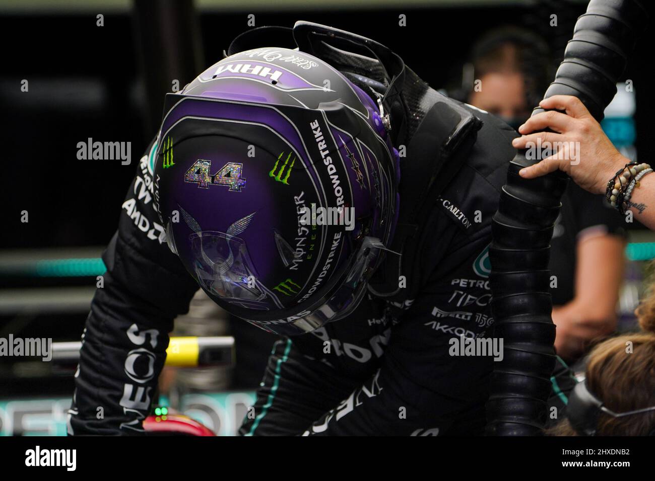 Bahrain International Circuit, Sakhir, Bahrain on 11 March 2022 Lewis ...