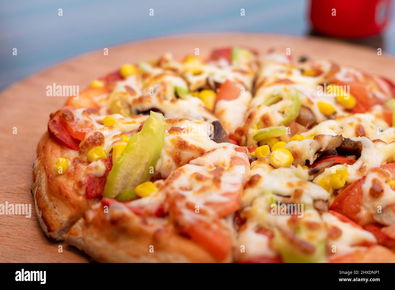 Slice pizza cheese yummy hi-res stock photography and images - Alamy