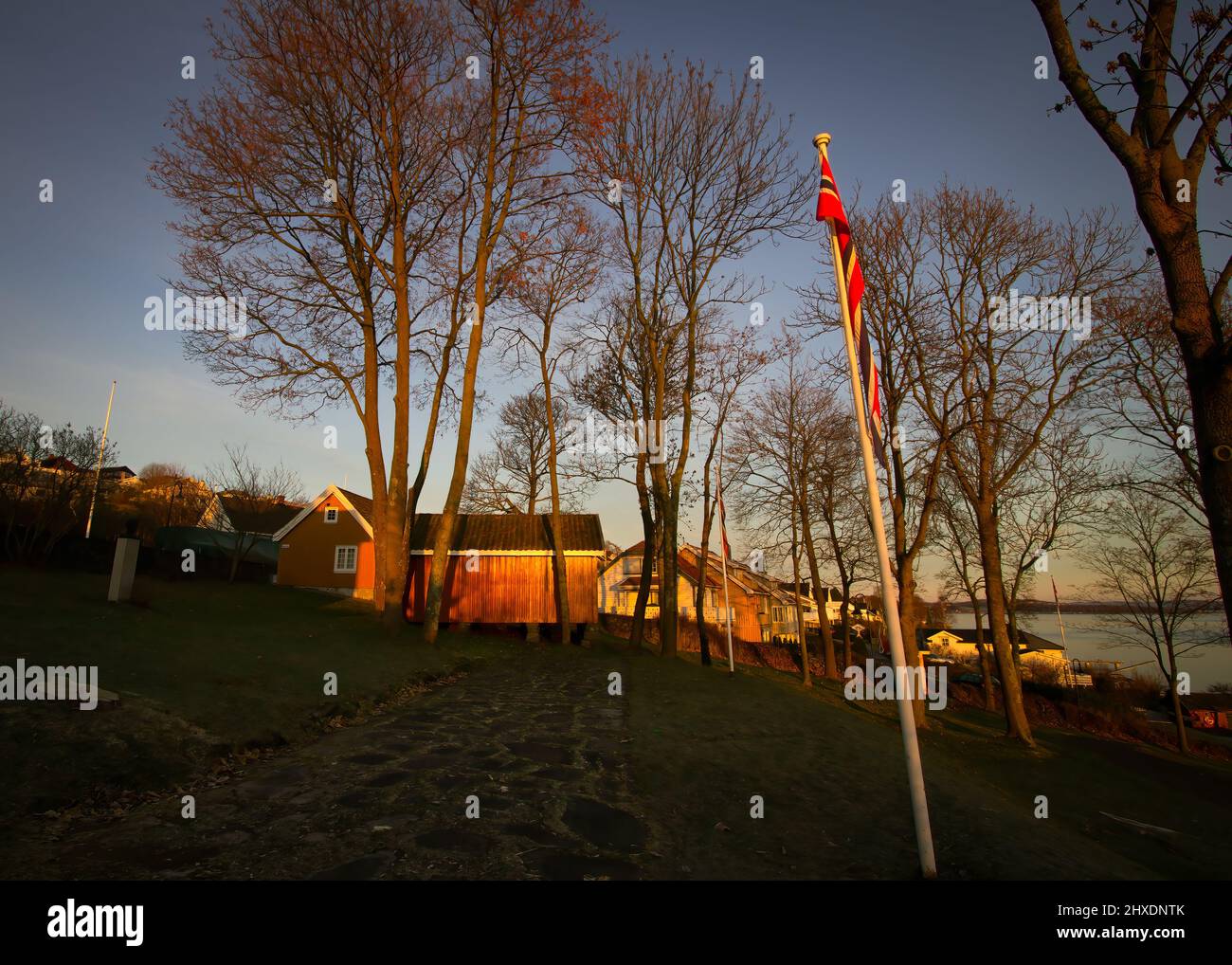 The home of Norwegian painter Edvard Munch in Asgardstrand, Norway ...