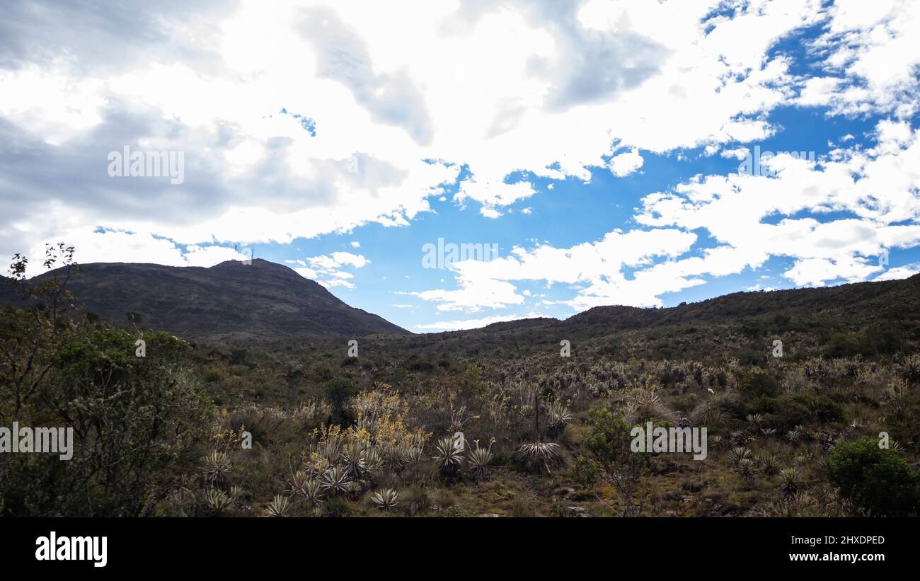 beautiful landscapes of Bogotá surroundings with lots of nature Stock ...