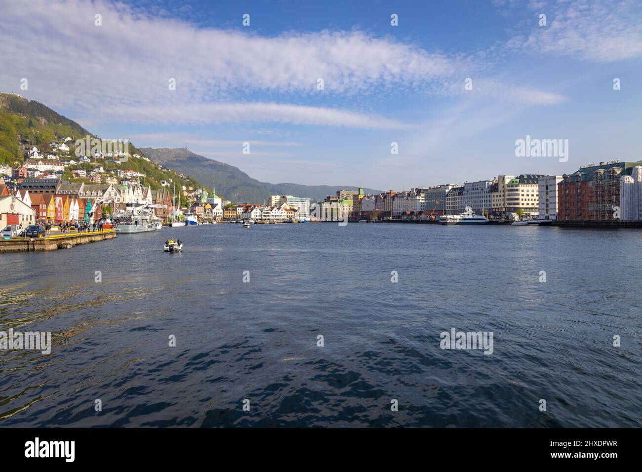 important harbour in Bergen, Norway Stock Photo - Alamy