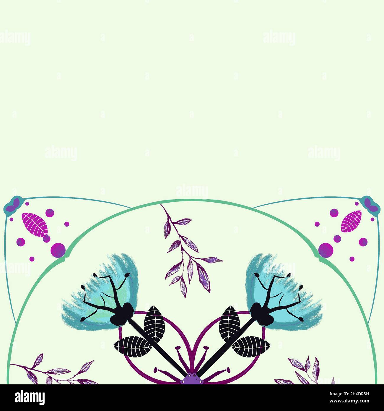 Stationery paper for communications with eye catching pattern border in ...