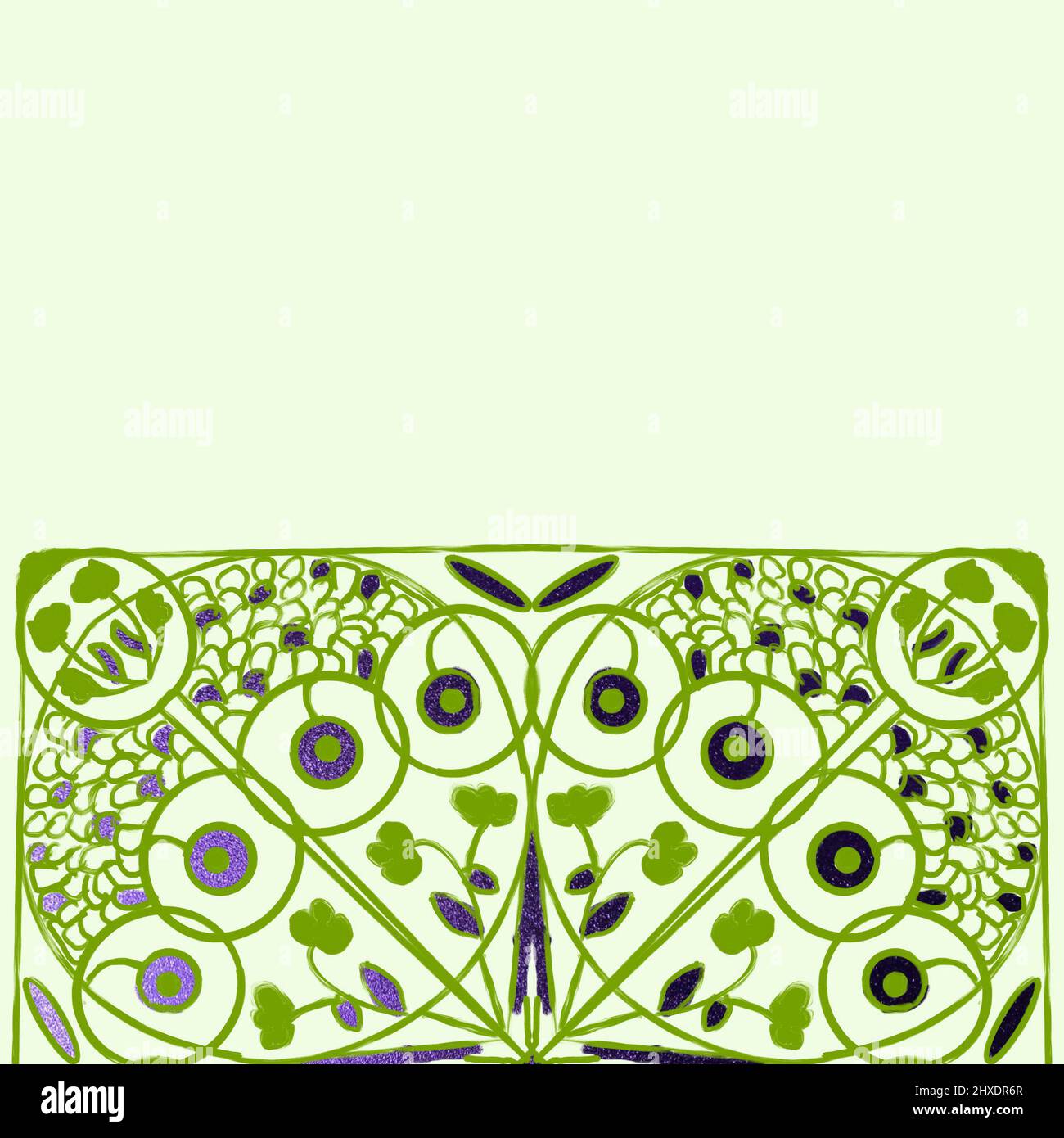 Stationery paper for communications with eye catching pattern border in ...