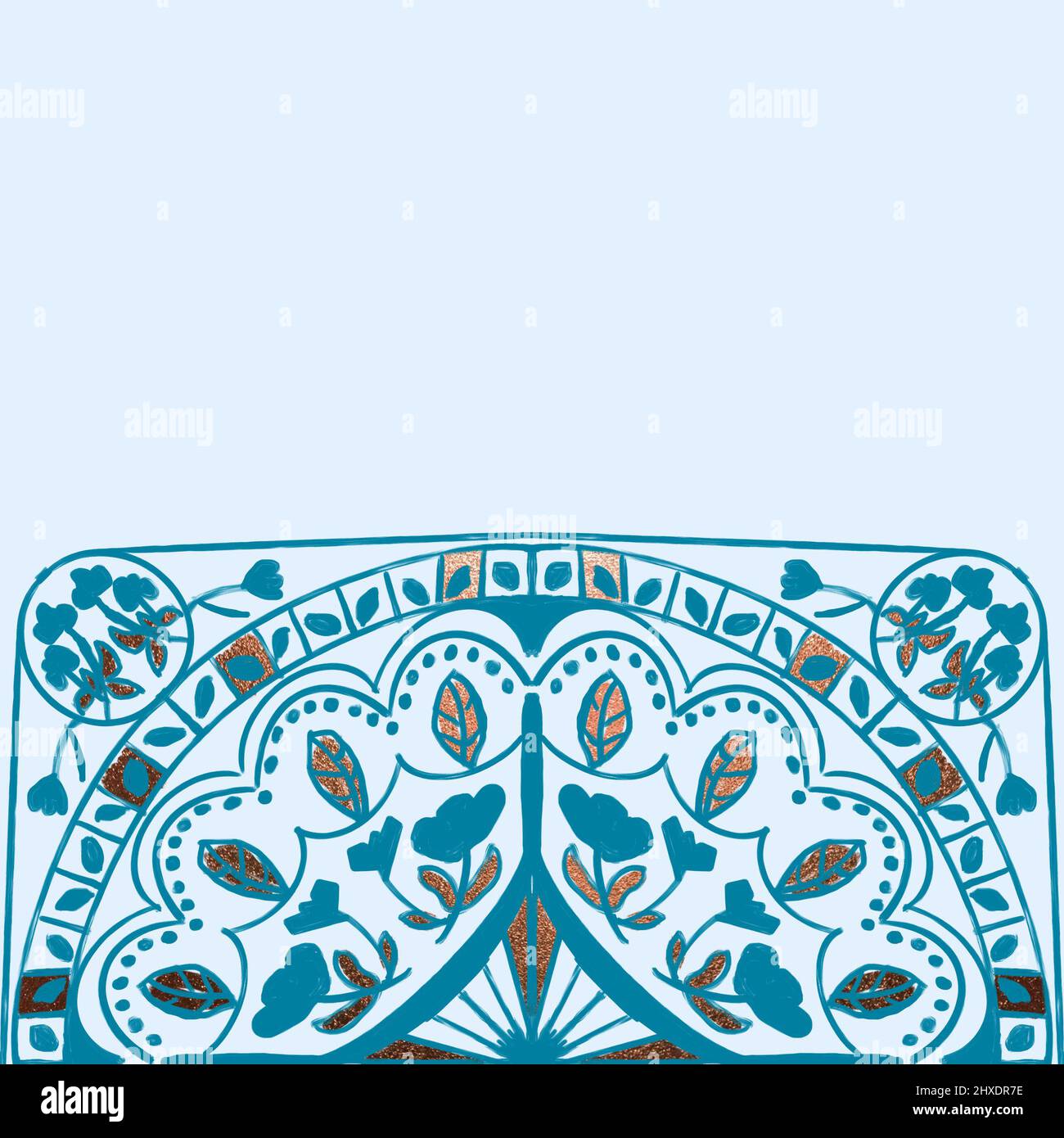 Stationery paper for communications with eye catching pattern border in ...