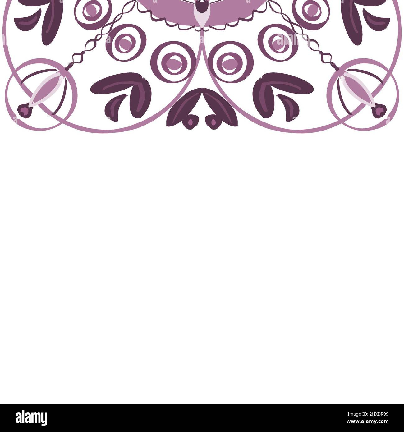 Stationery paper for communications with eye catching pattern border in ...