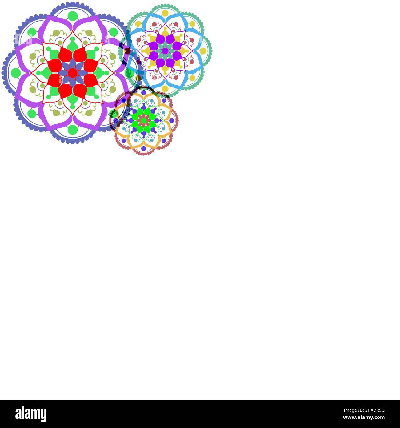 Stationery paper for communications with eye catching pattern border in ...