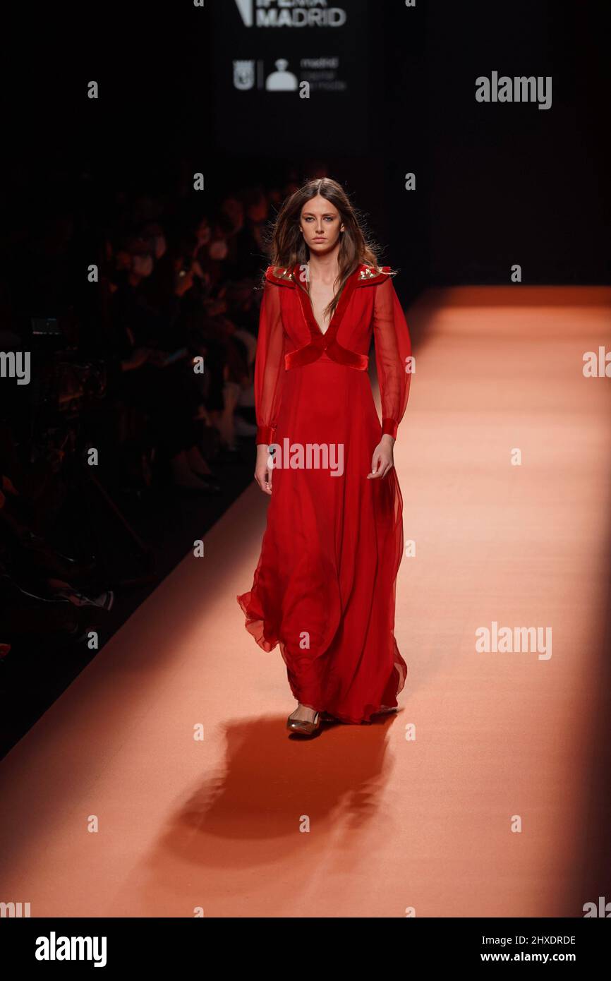 Madrid, Spain. 11th Mar, 2022. March 11, 2022, Madrid, Spain: A model ...