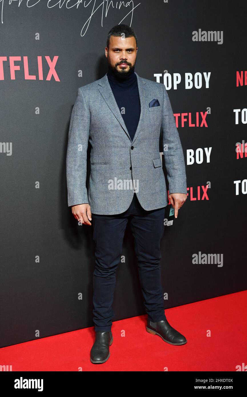 LONDON, ENGLAND - MARCH 11: Howard Charles attends the "Top Boy 2 ...