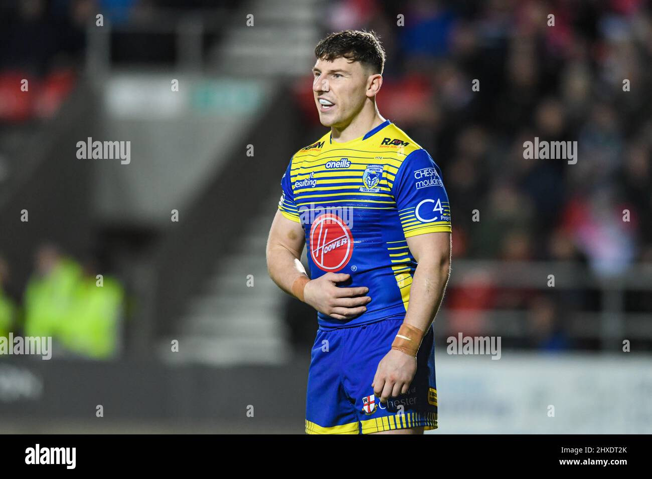 George Williams #7 of Warrington Wolves in action during the game Stock ...