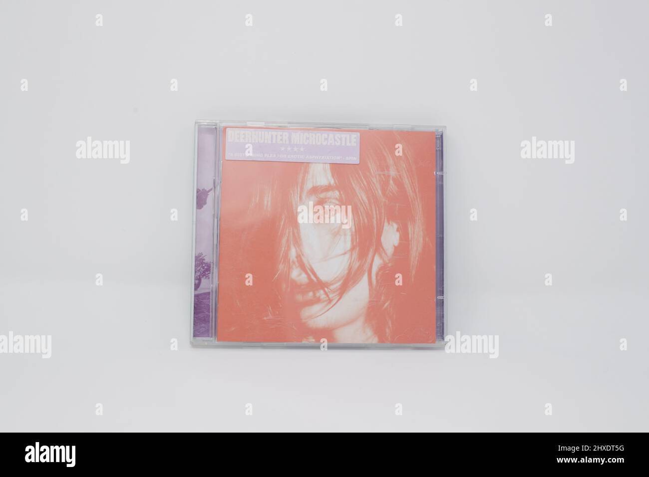 Deerhunter - Microcastle album cover in jewel case on white background ...