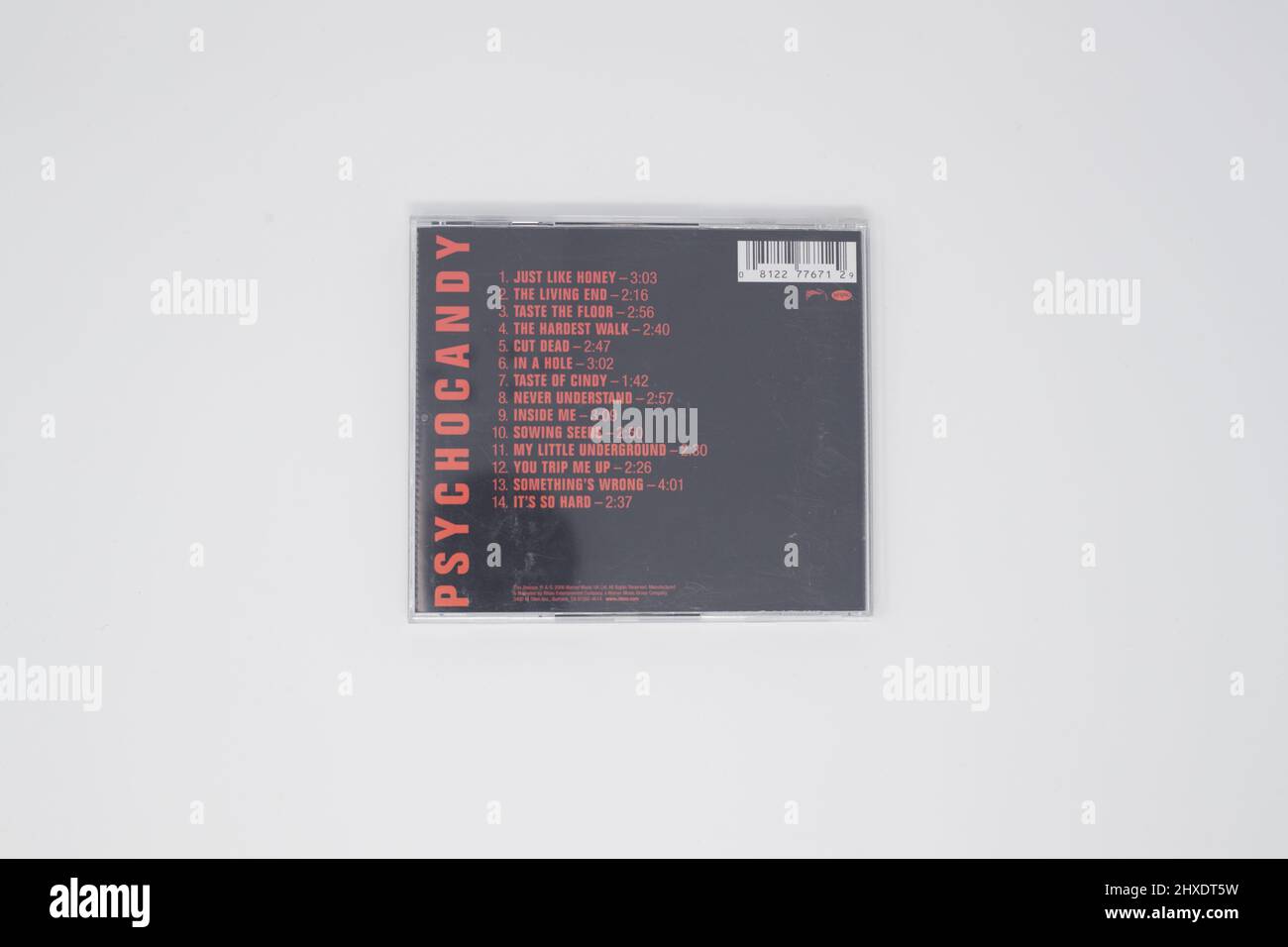 The Jesus and Mary Chain - Psychocandy reverse album cover and track ...