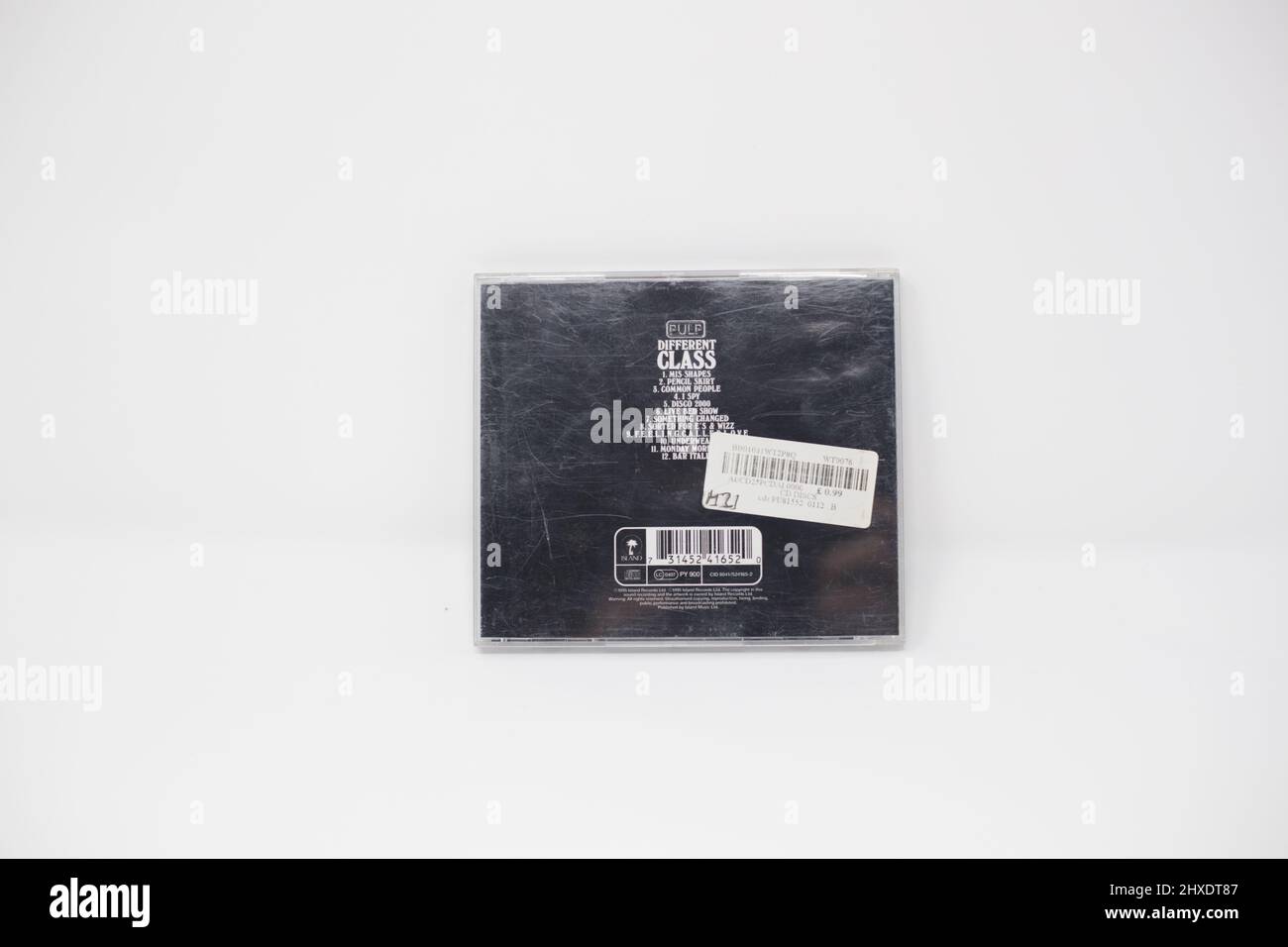 Pulp - Different Class album cover reverse and track listing in jewel ...