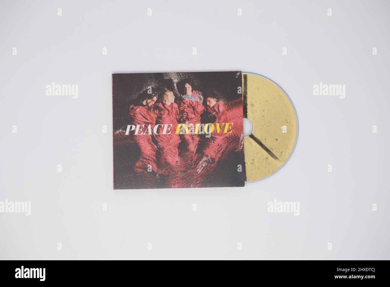 Peace - In Love album inside view with CD on white background Stock ...