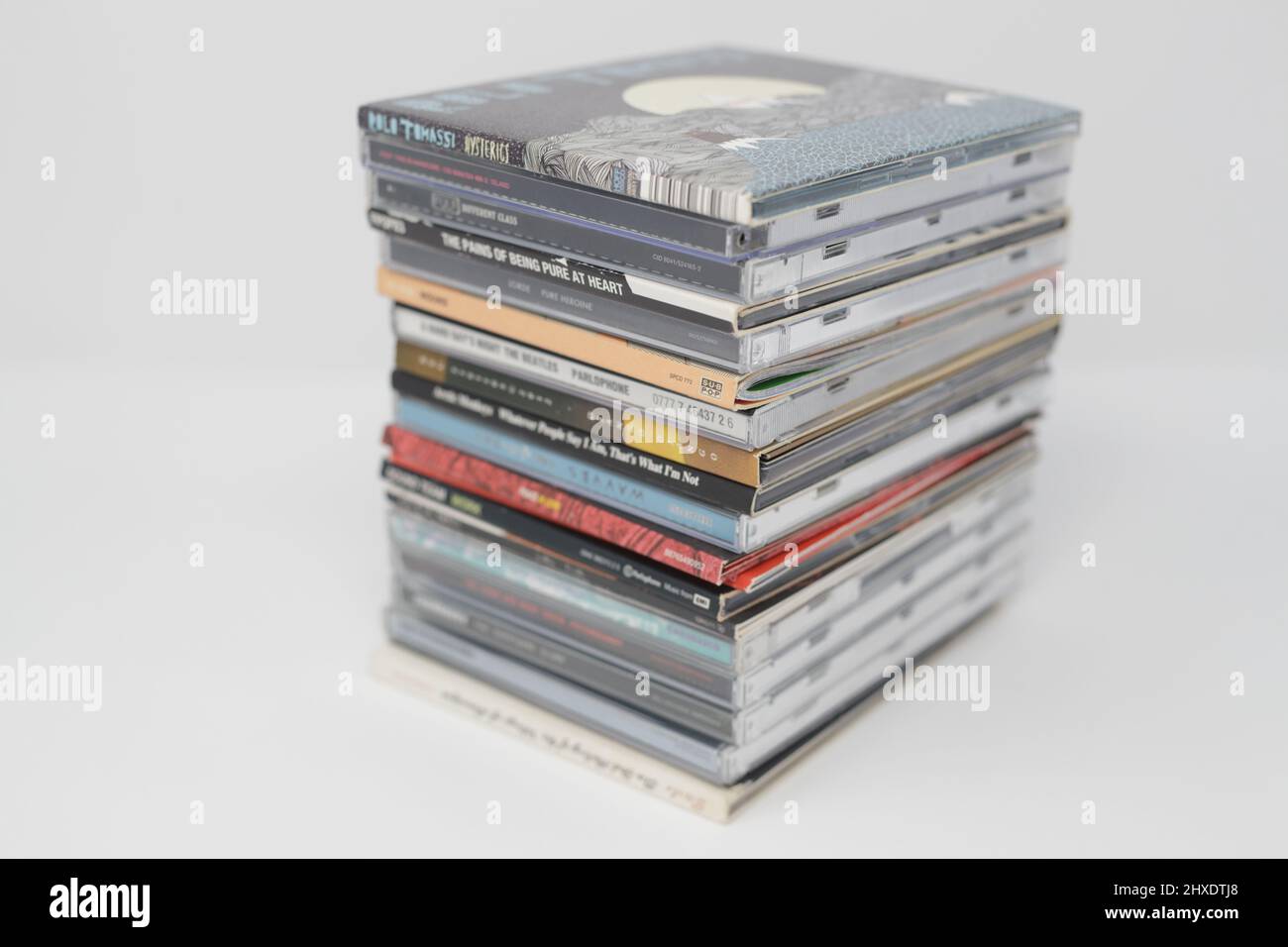 Pile Of Cd Cases Pile Of Cd Cases