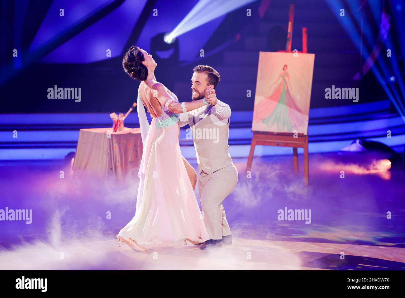 Cologne, Germany. 11th Mar, 2022. Mathias Mester, athlete, and Renata ...