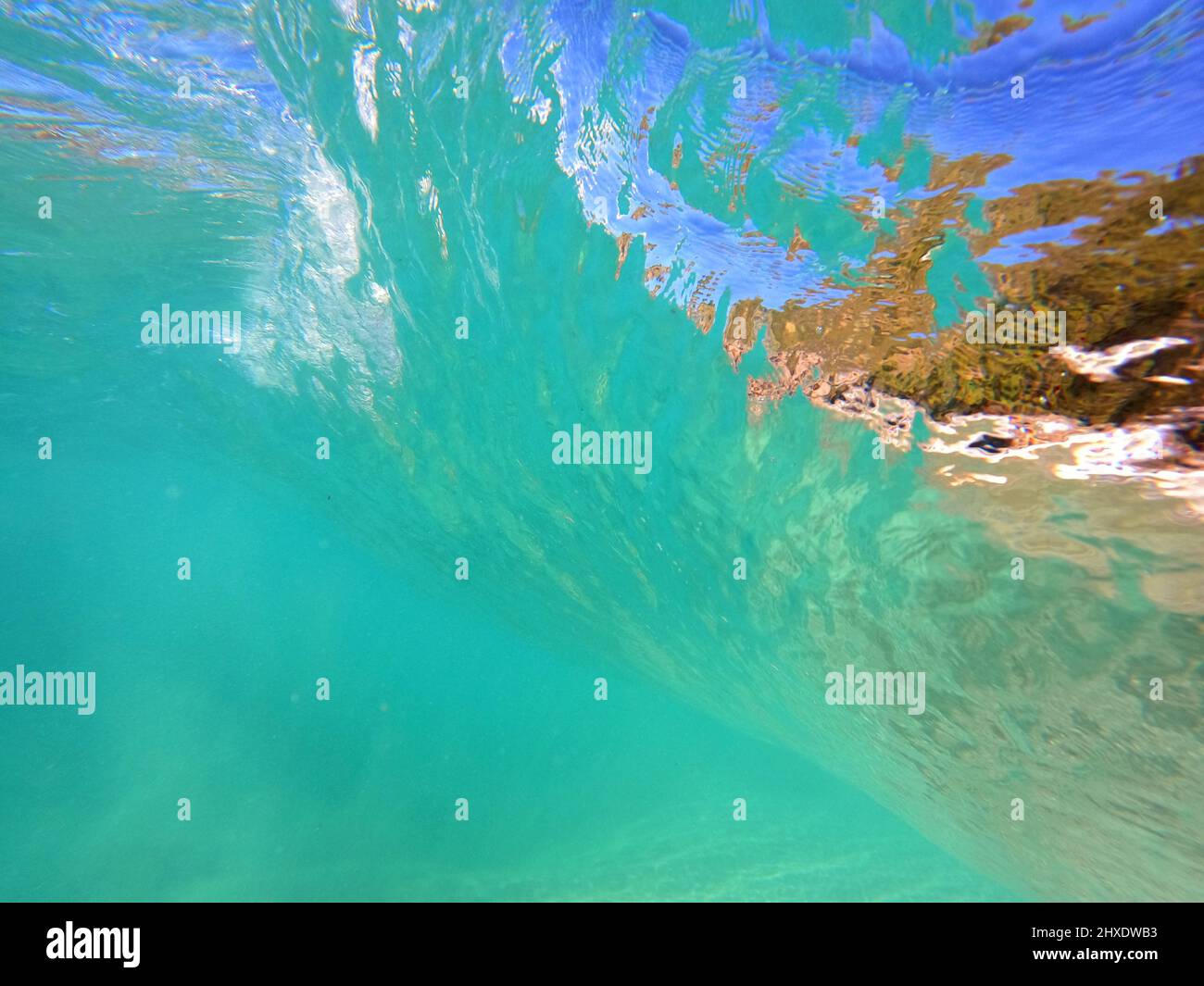 Maui, Hawaii, USA. 3rd Mar, 2022. A wave breaks at Slaughterhouse Beach ...