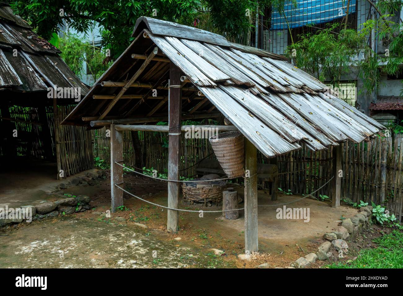 Shed, Hmong house, The Vietnam Museum of Ethnology, Hanoi, Vietnam ...