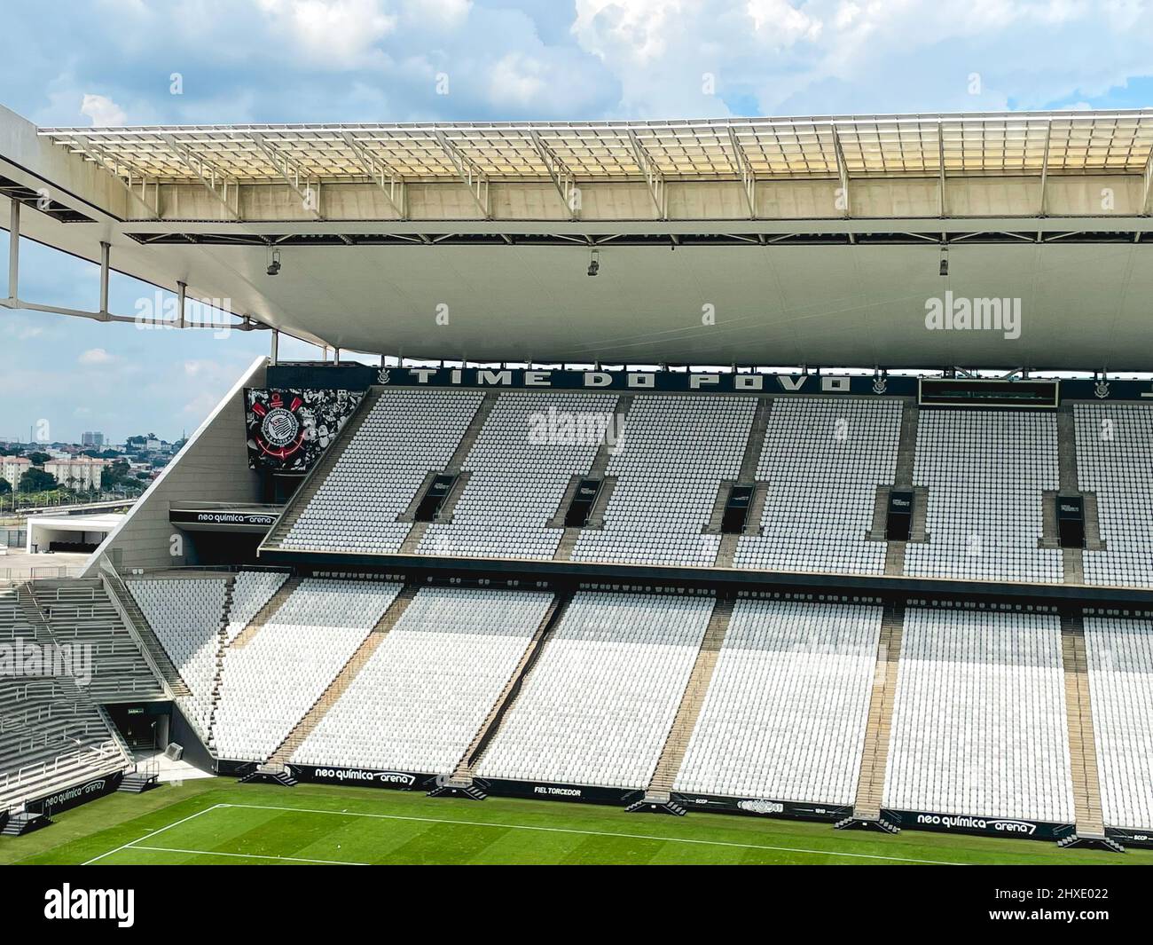 Stadium tour from Corinthians, Sao Paulo Brazil Februari 19 2022 Stock ...