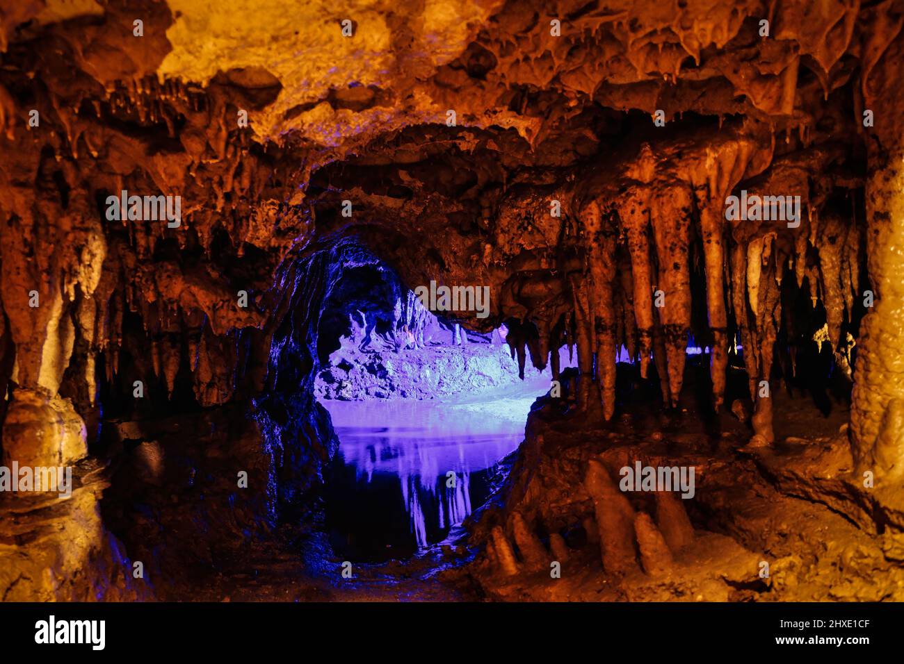 Beautiful Scenic View of a Florida Cavern Stock Photo - Alamy