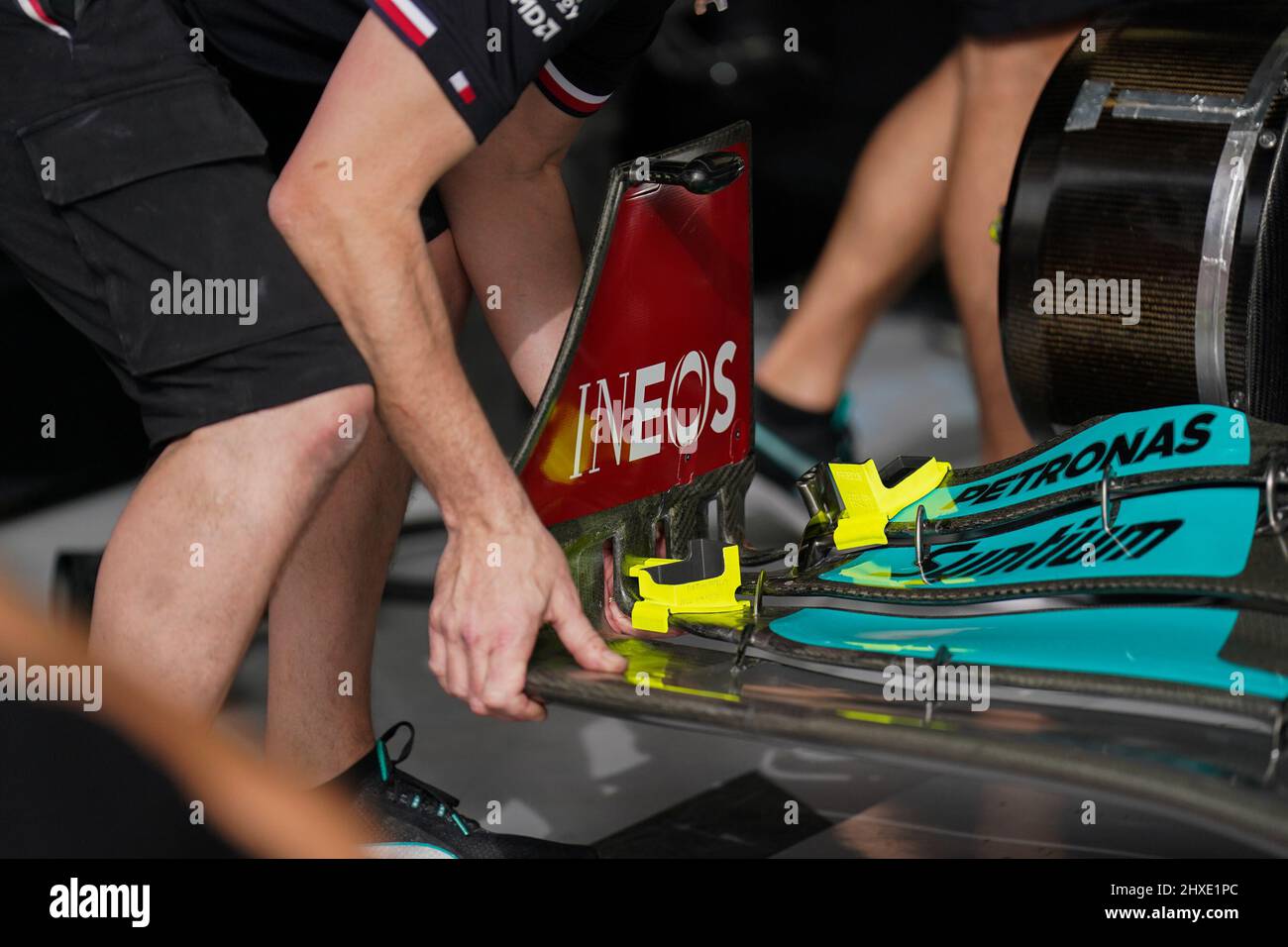 Bahrain International Circuit, Sakhir, Bahrain on 11 March 2022 Lewis ...