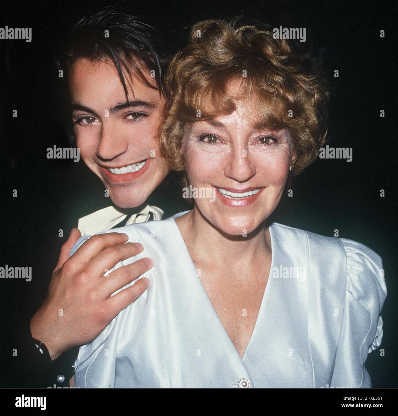 Robert Downey Jr with mother 1980s Photo by Adam Scull/PHOTOlink Photo ...