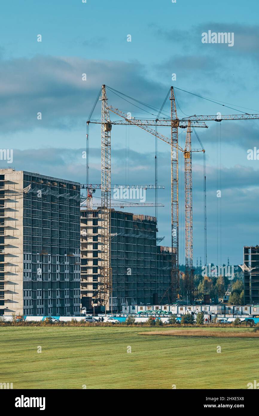 Building site background Stock Photo - Alamy