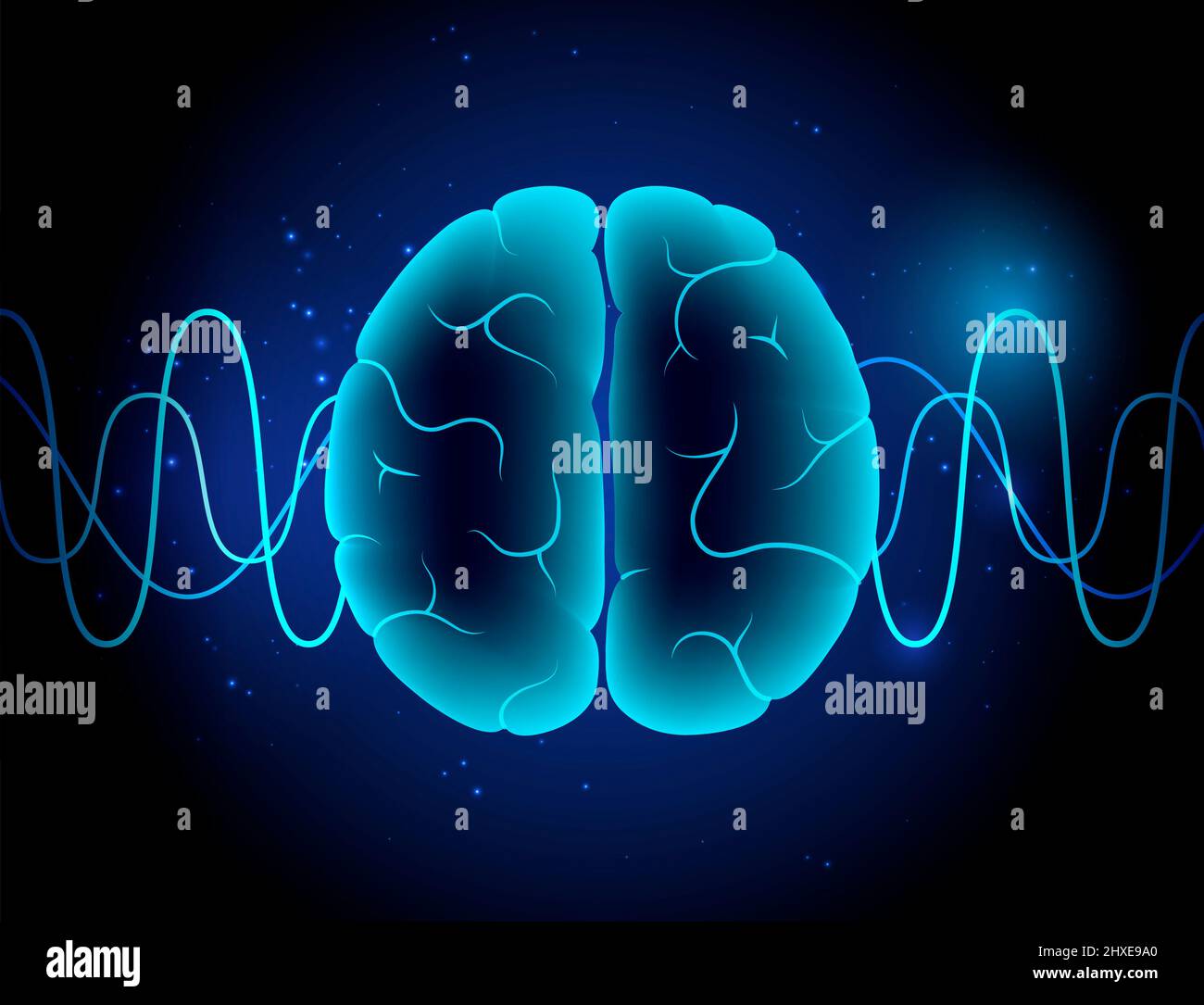 Brain waves, illustration Stock Photo - Alamy