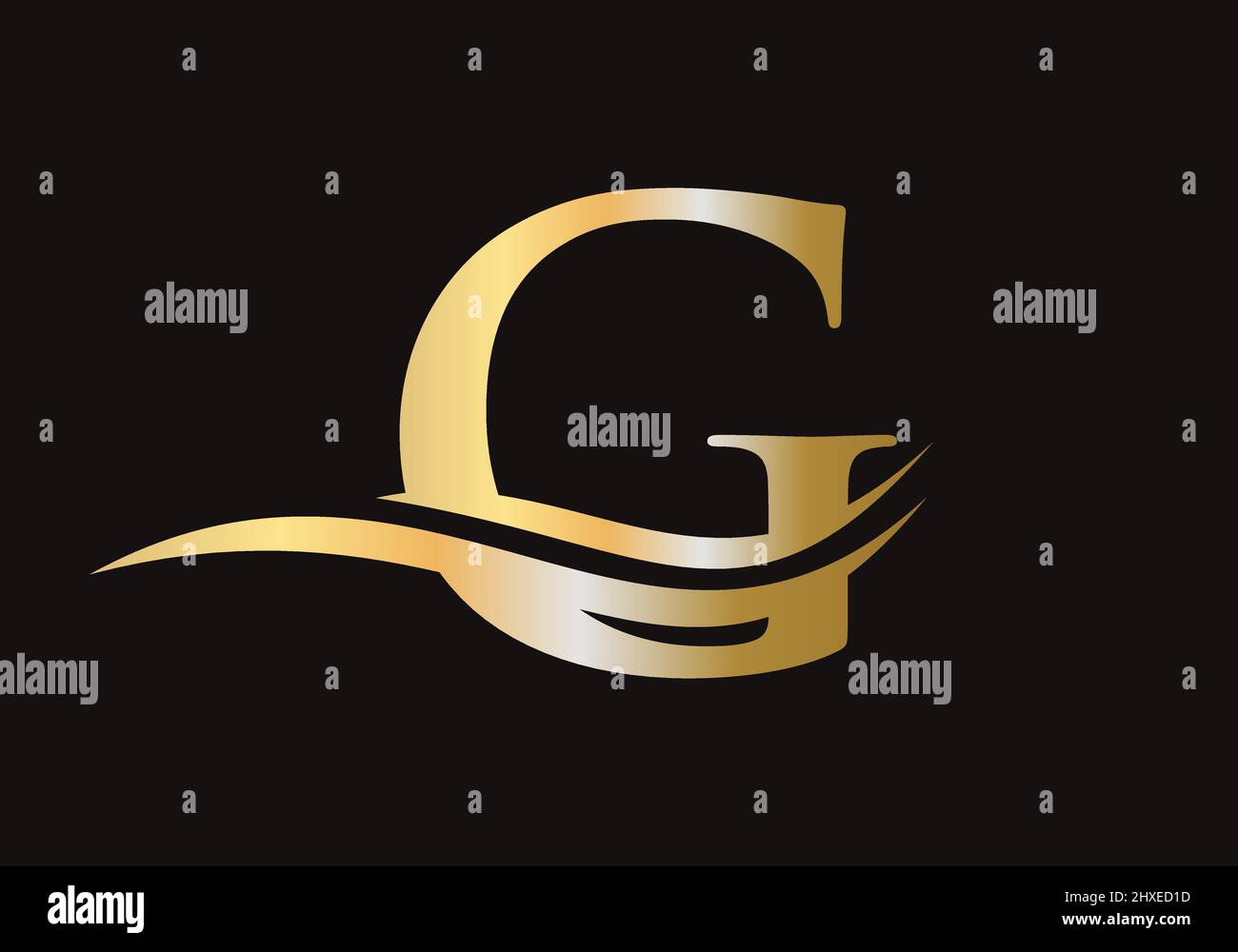 Letter G Logo Sign Design With Water Wave Concept. G Logo Design Vector ...