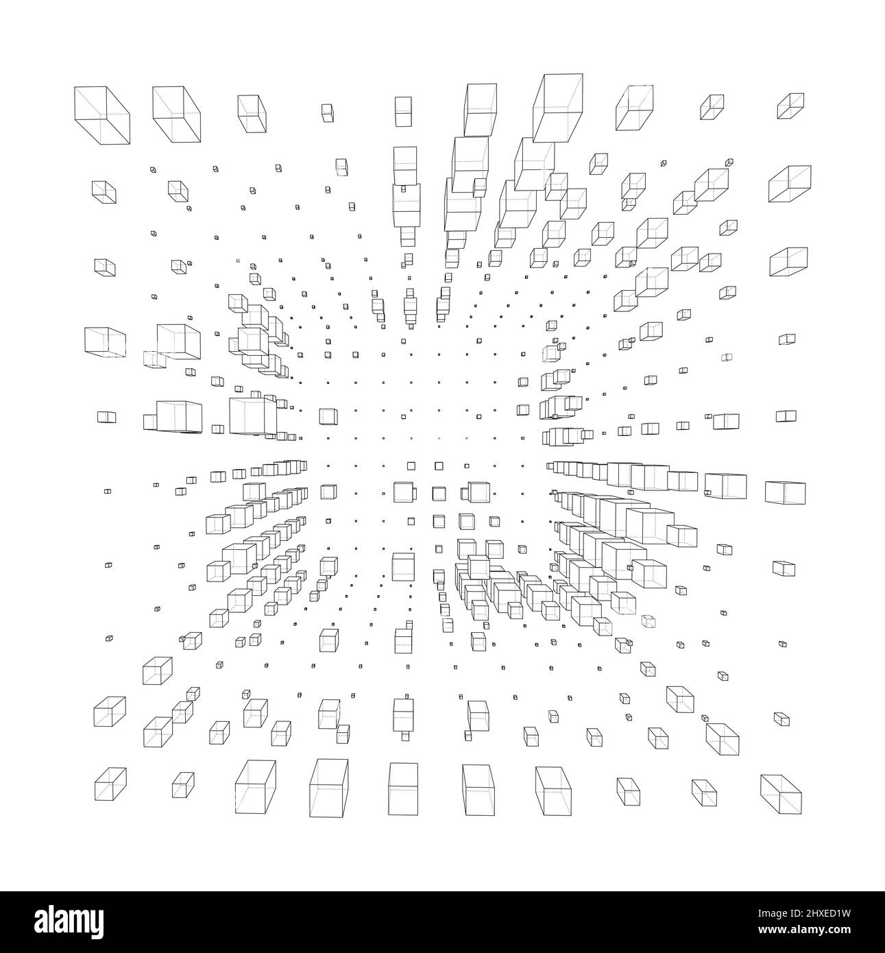 Vector abstract boxes background Stock Vector Image & Art - Alamy