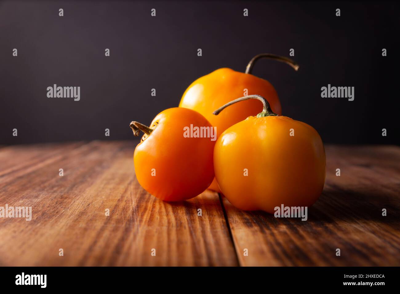 Chile Manzano. Also known as rocoto, locoto, morrongo, peron. Commonly ...