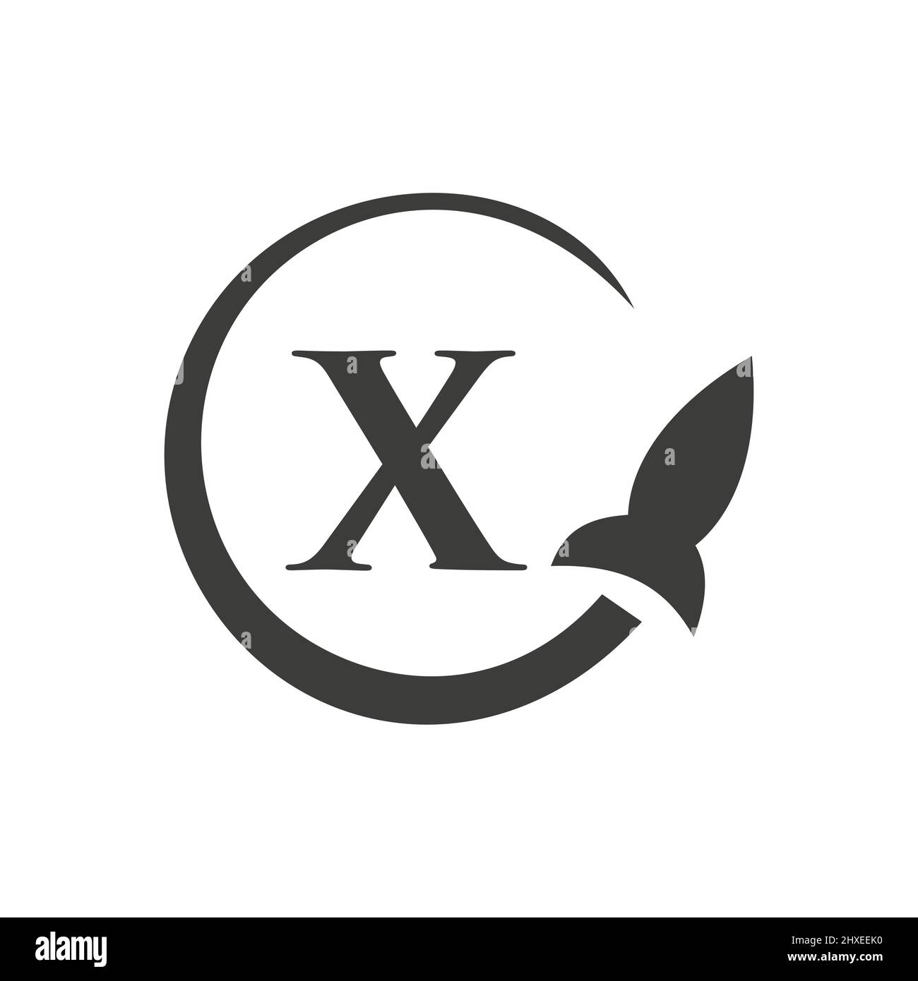 Travel Logo On Letter X Concept. Letter X Travel Logo Vector Template ...