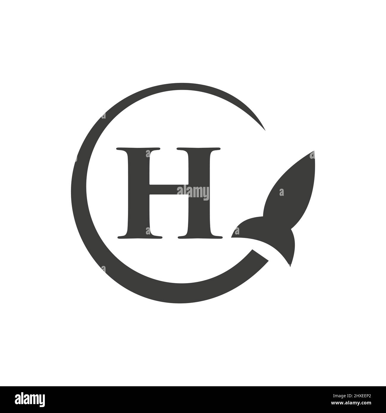 Travel Logo On Letter H Concept. Letter H Travel Logo Vector Template ...