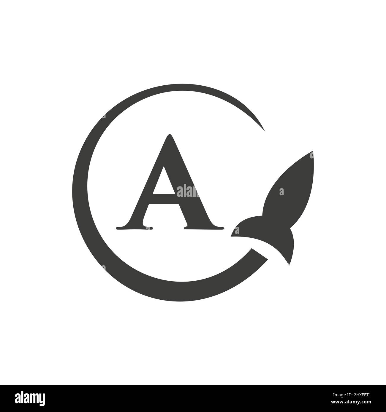 Airplane on letter a Cut Out Stock Images & Pictures - Alamy