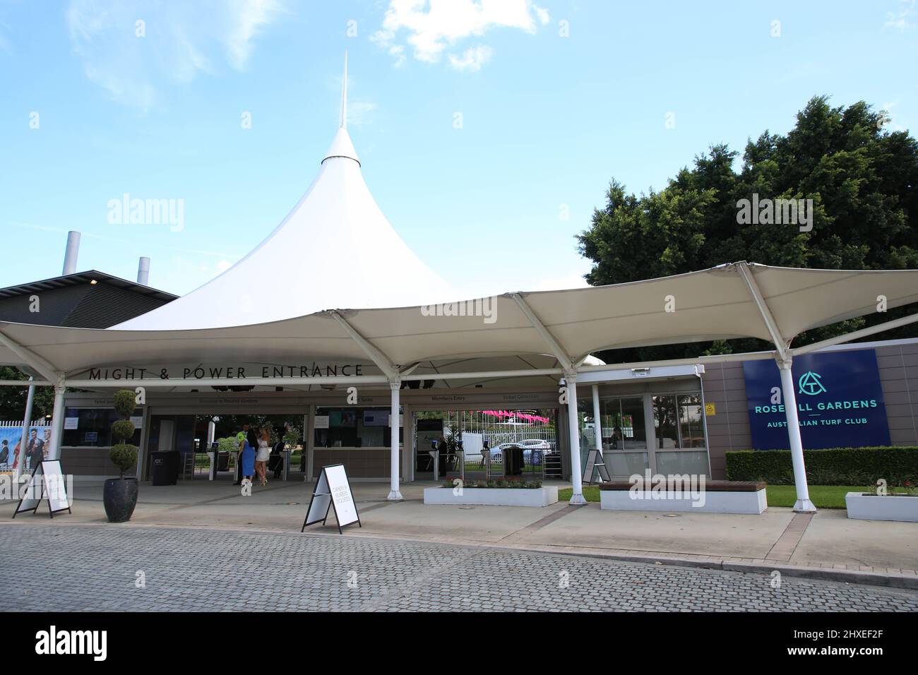 Might & Power entrance at Rosehill Gardens Racecourse in Sydney ...