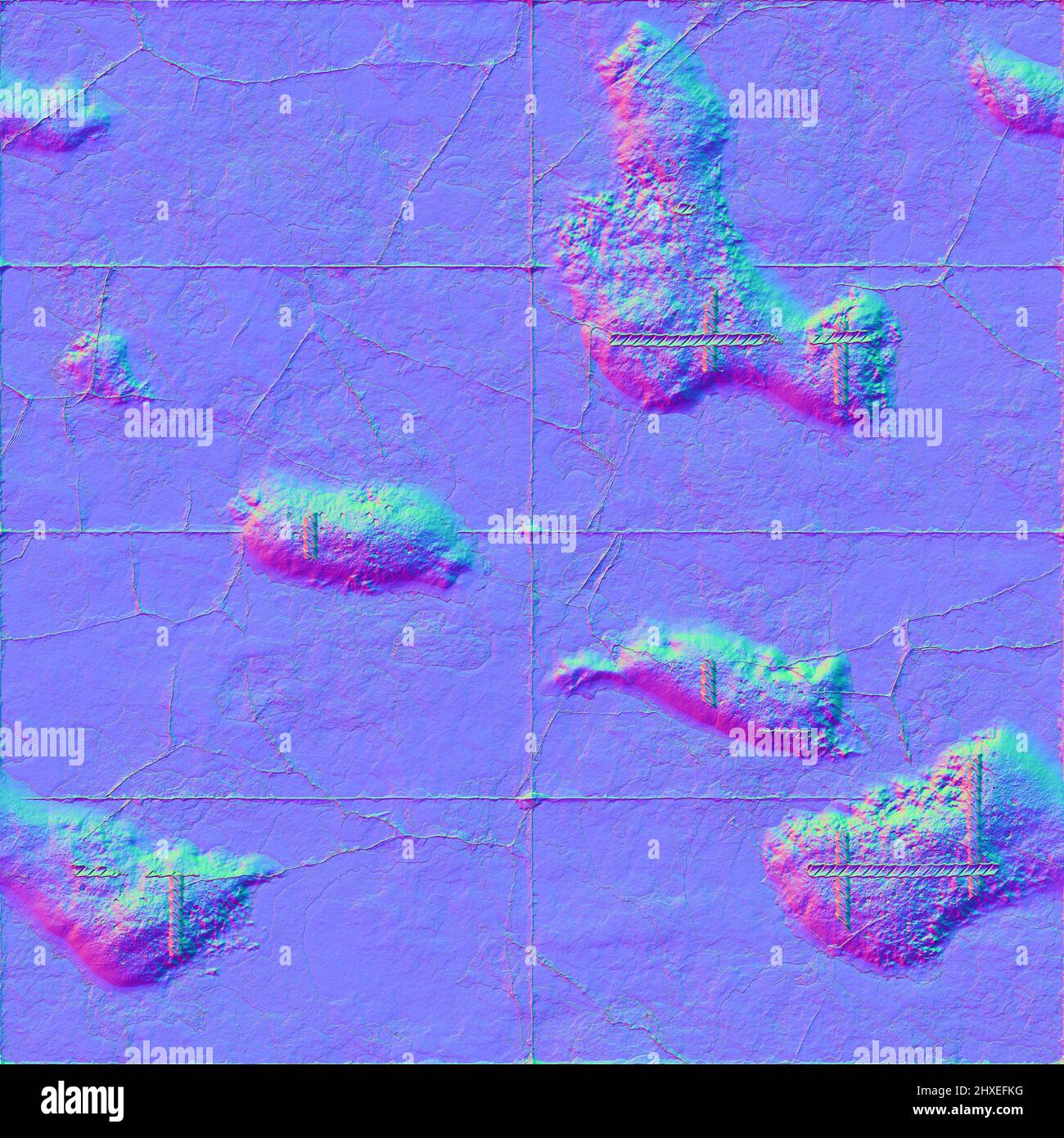 Normal map texture concrete, normal texture mapping Stock Photo - Alamy