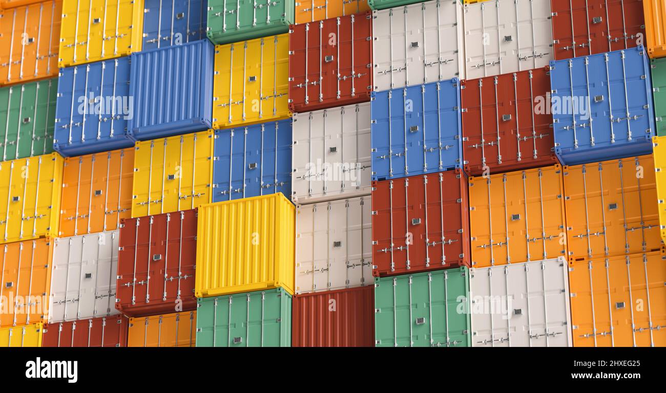 Colorful containers hi-res stock photography and images - Alamy