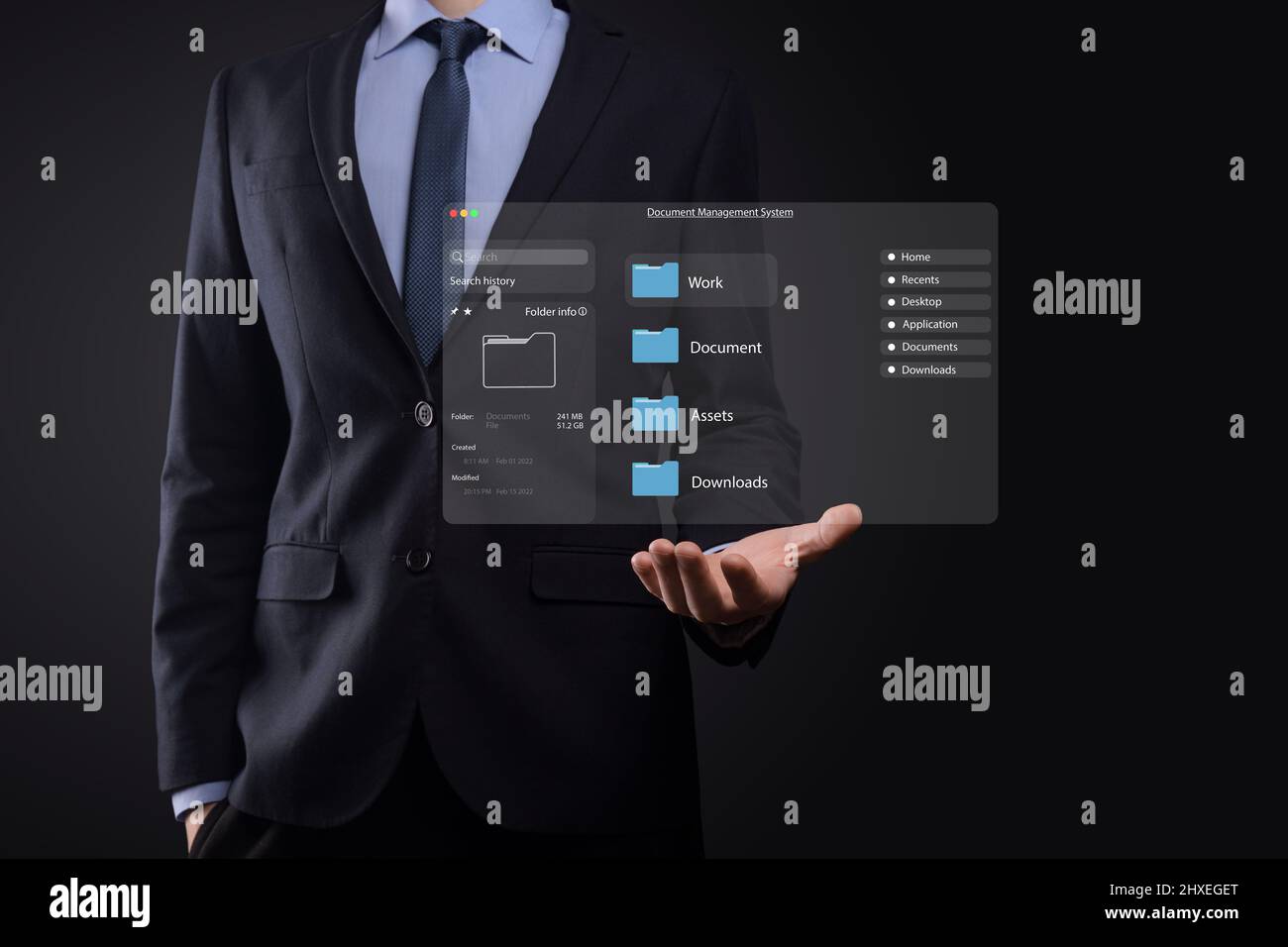 Document management concept. Virtual screen icons Document Management ... Document management concept. Virtual screen icons Document Management ...