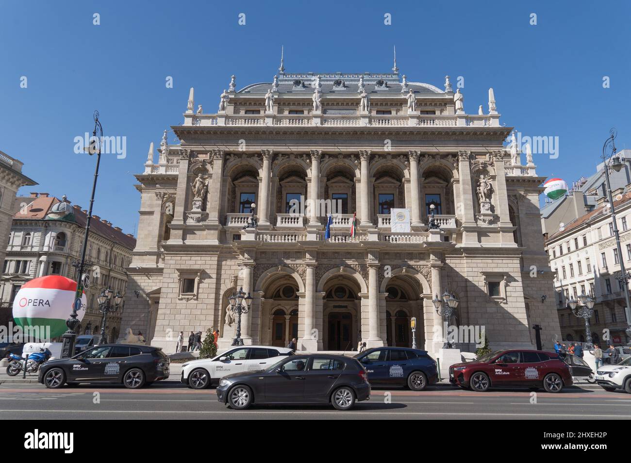 Budapest, Hungarian State Opera House after the completion of the five ...