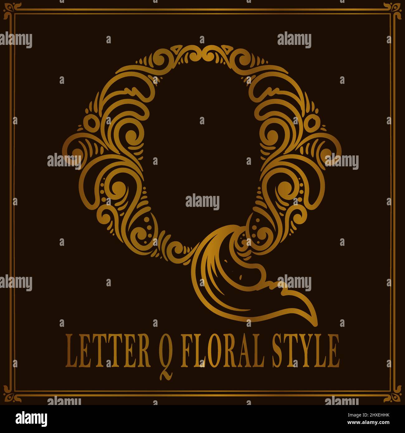 Old q Stock Vector Images - Alamy