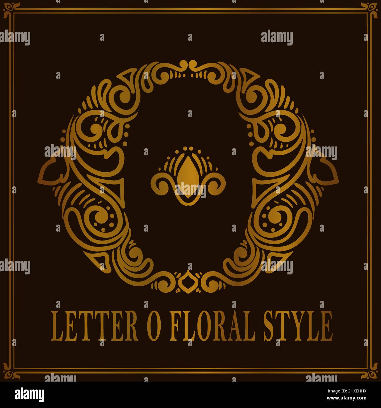 Decorative letter o medieval hi-res stock photography and images - Alamy