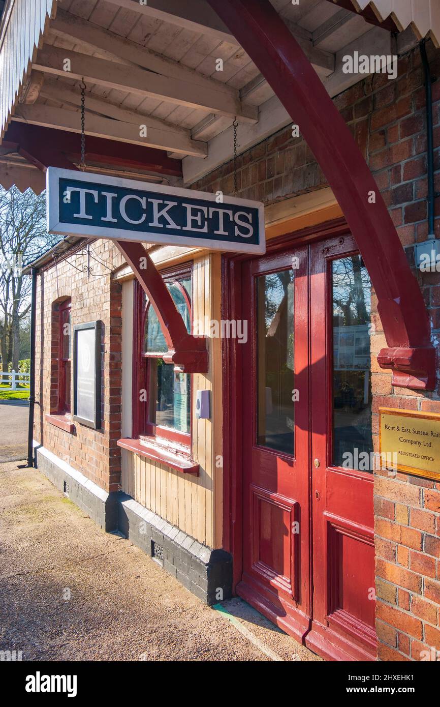 views around Tenterden Town Station on the Kent and East Sussex Railway ...