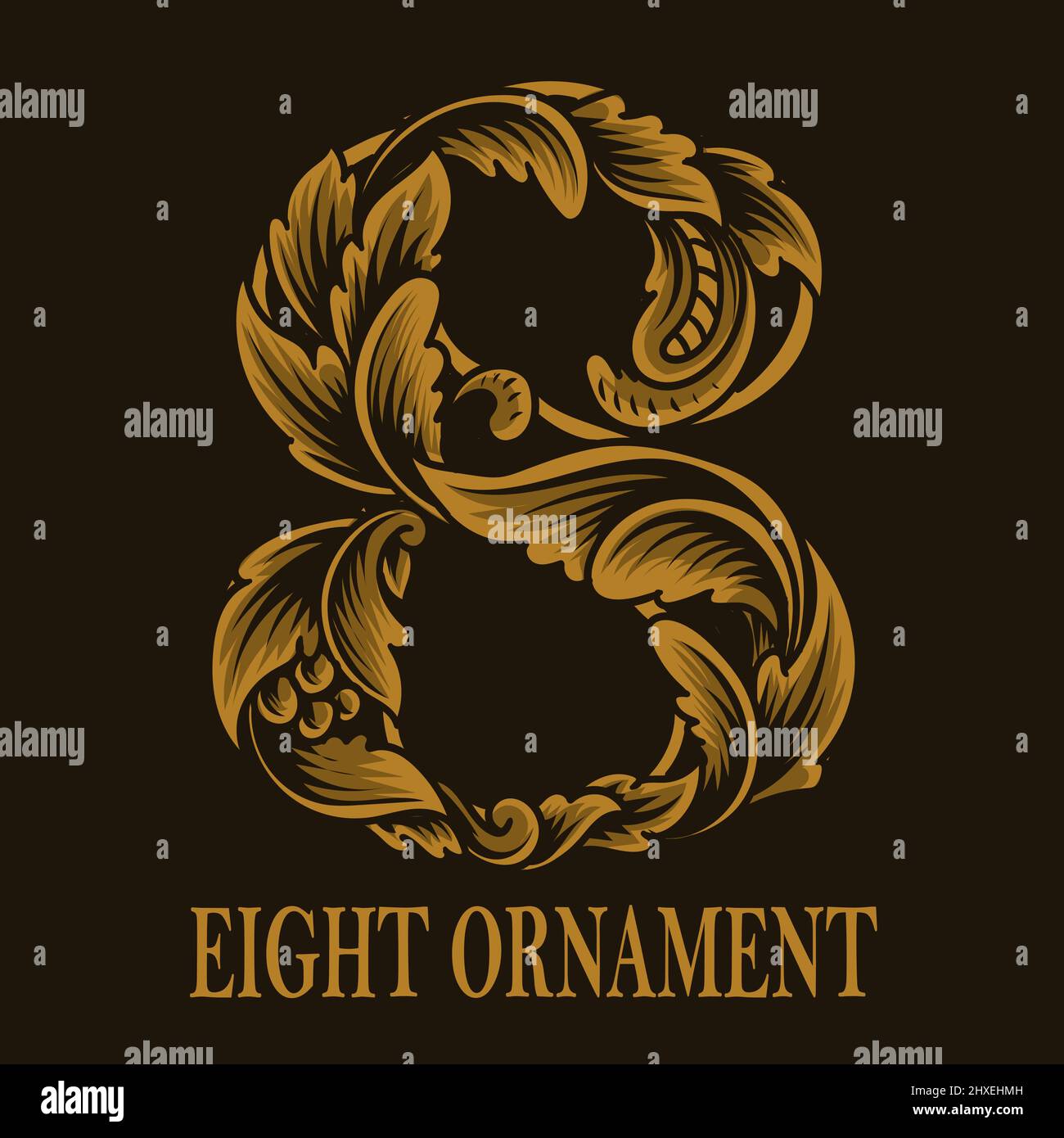 Eight number Stock Vector Images - Alamy