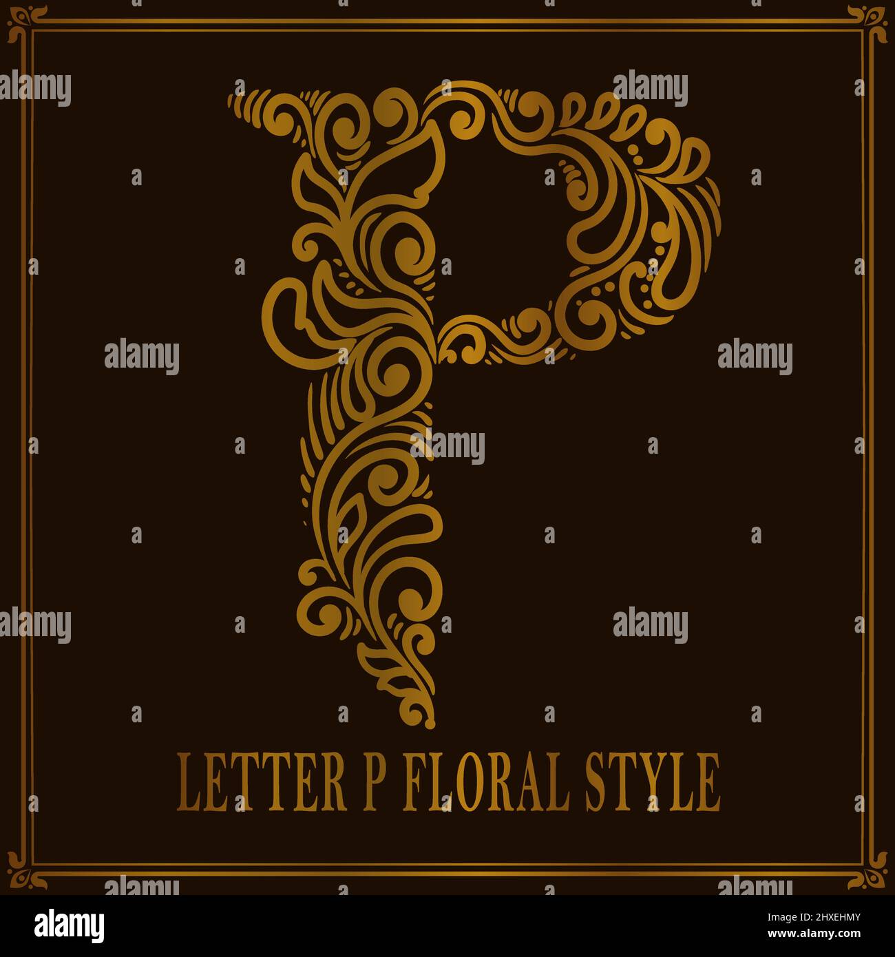 Ornamental p Stock Vector Images - Alamy