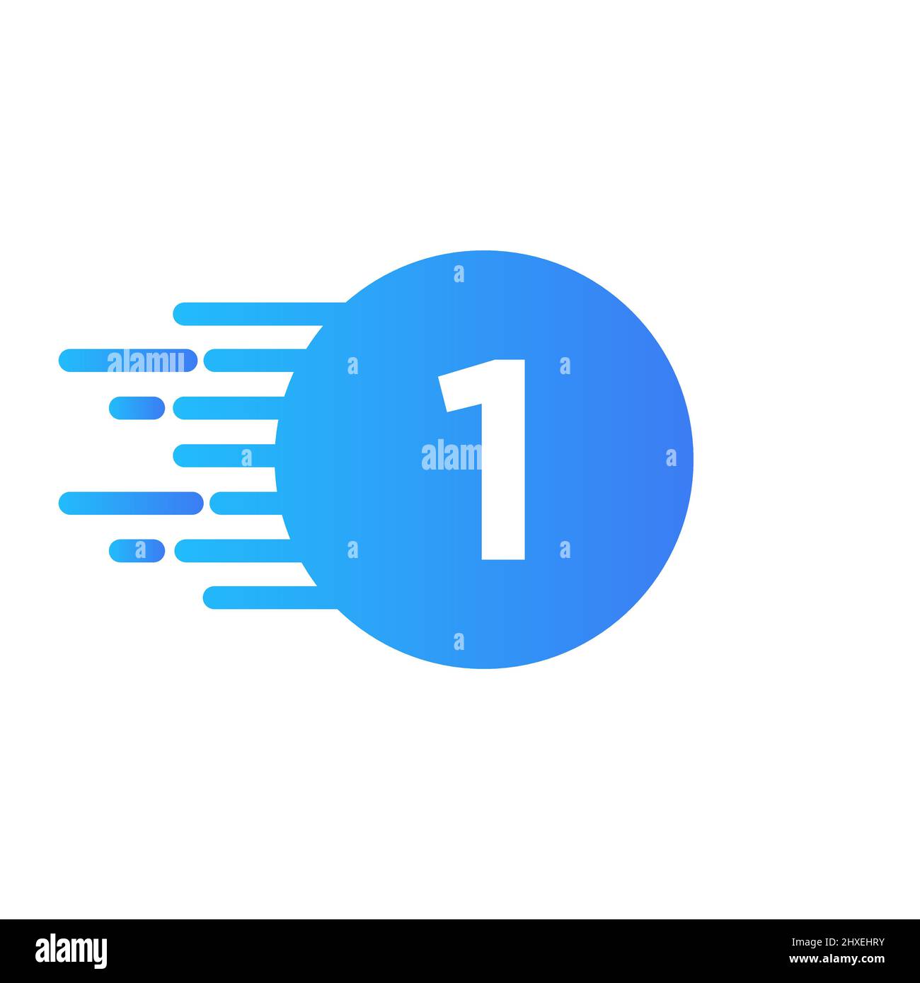 Abstract Dots Letter 1 Logo Icon. 1 Letter Design Vector with Dots ...