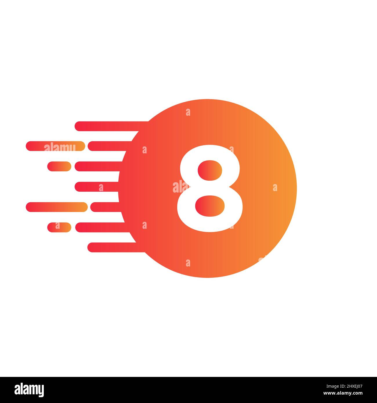 Abstract Dots Letter 8 Logo Icon. 8 Letter Design Vector with Dots ...