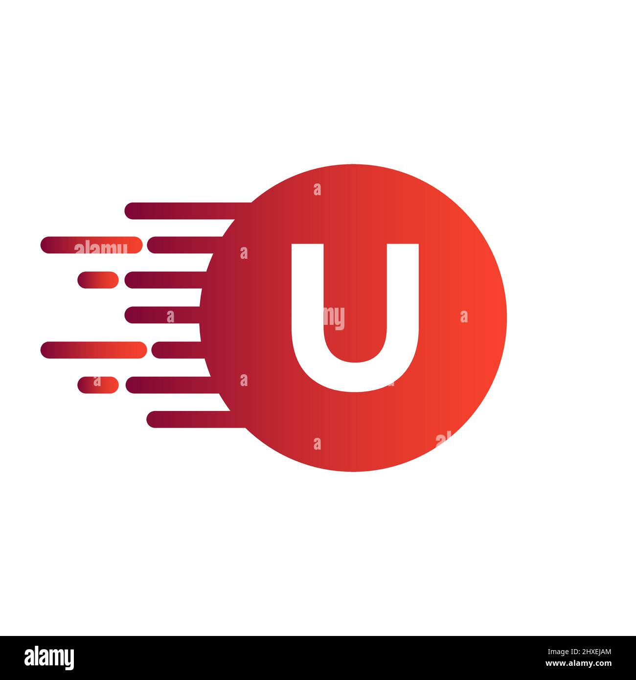 Abstract Dots Letter U Logo Icon. U Letter Design Vector with Dots ...
