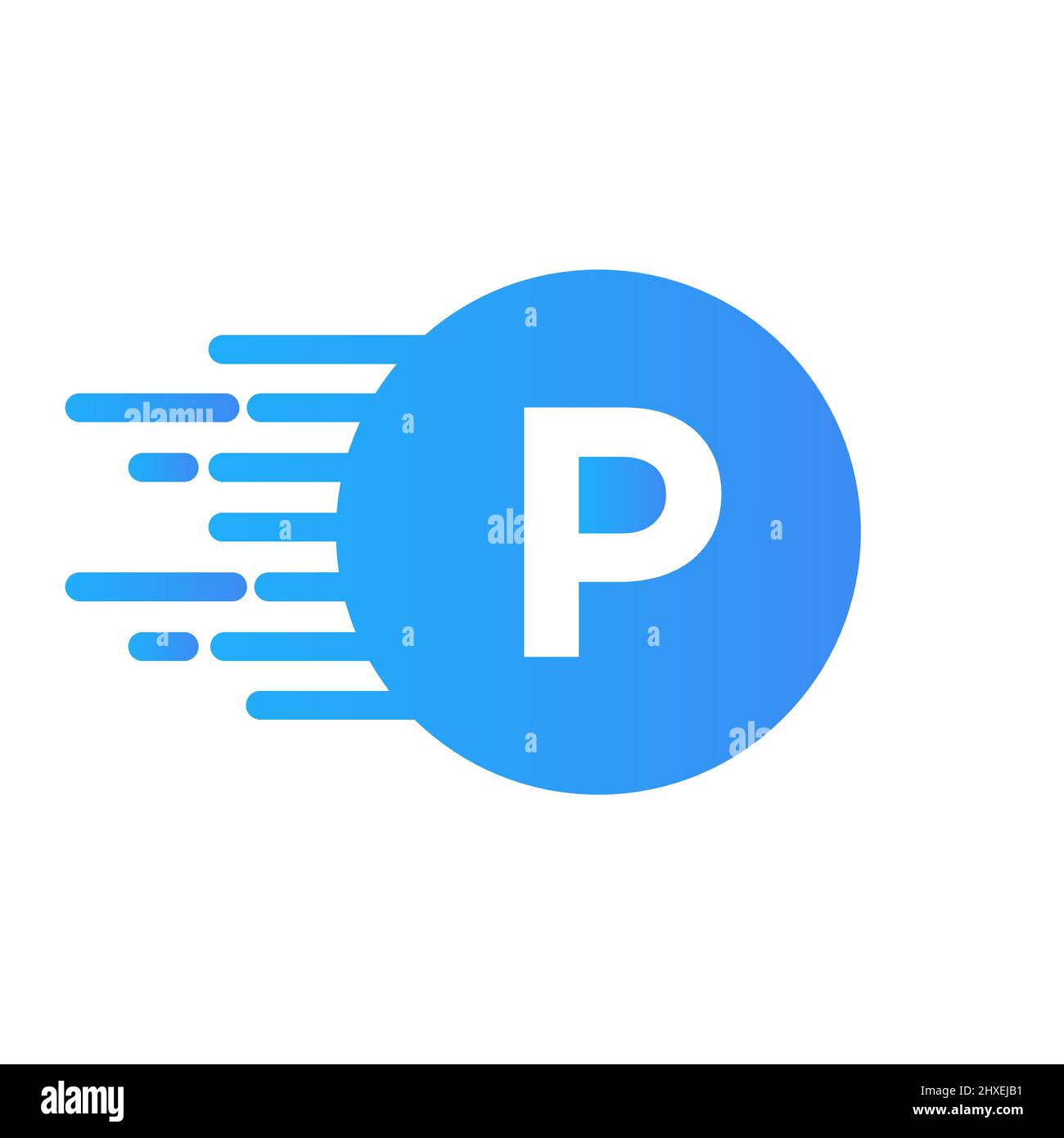 Abstract Dots Letter P Logo Icon. P Letter Design Vector with Dots Vector Template Stock Vector ...