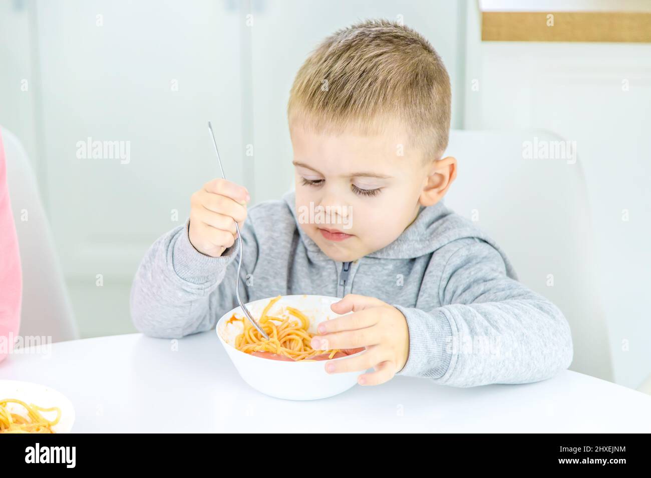 Kid Eating Spaghetti Meme