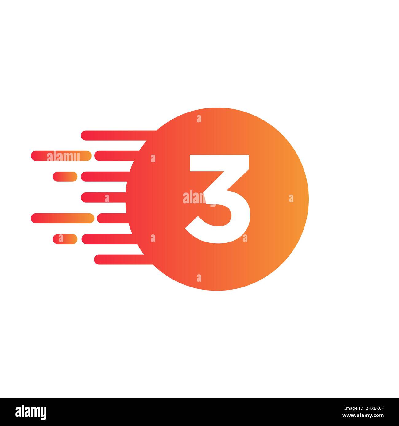 Abstract Dots Letter 3 Logo Icon. 3 Letter Design Vector with Dots ...