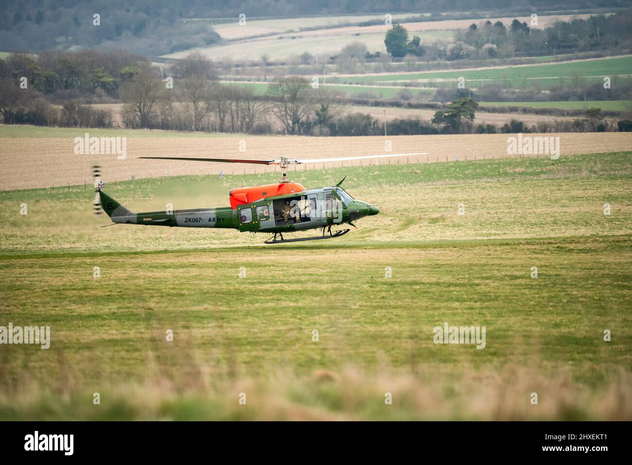 ZH814 British army (Army Air Corps AAC) 1971 helicopter Bell 212 B-BGMH ...